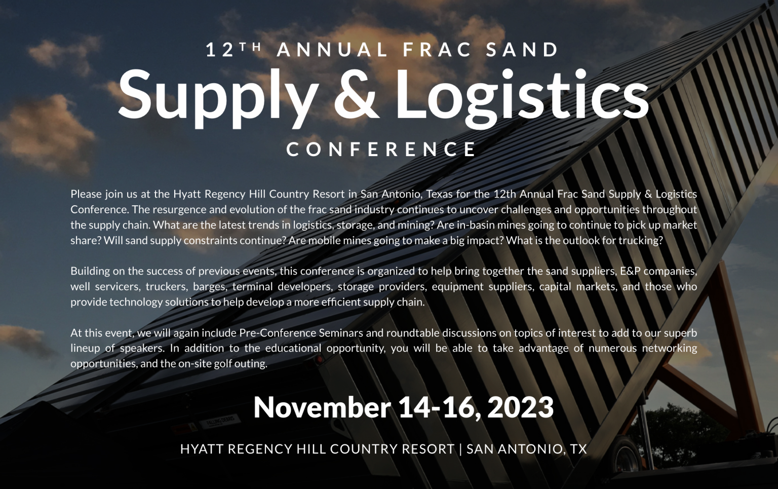 Frac & Sand Supply Logistics Conference - Guttman Energy